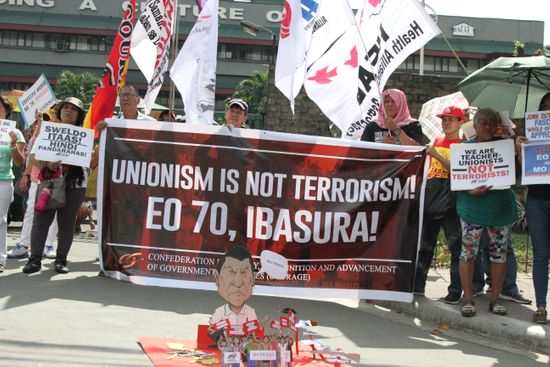 Various Organizations Staged Protest Action Against Editorial Stock ...