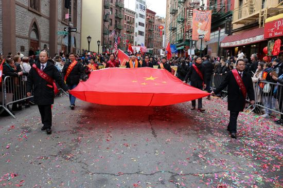 Chinese New Years Parade Through Streets Editorial Stock Photo - Stock ...