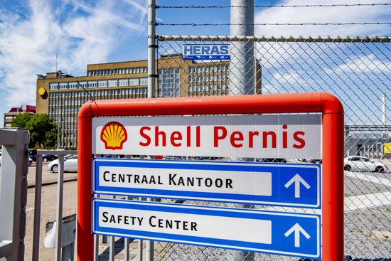 Exterior Shell Pernis Site Rotterdam Netherlands Editorial Stock Photo ...