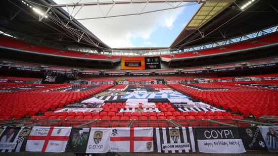 Notts County Flags Wembley Stadium Editorial Stock Photo - Stock Image ...