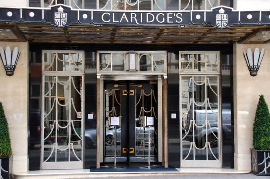 Entrance Claridges One Most Prestigious Londons Editorial Stock Photo ...