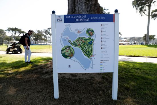 Pga Championship 2020 Course Map Harding Editorial Stock Photo - Stock ...