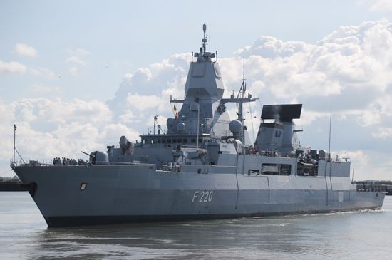 Frigate F220 Hamburg German Navy Bundesmarine Editorial Stock Photo ...