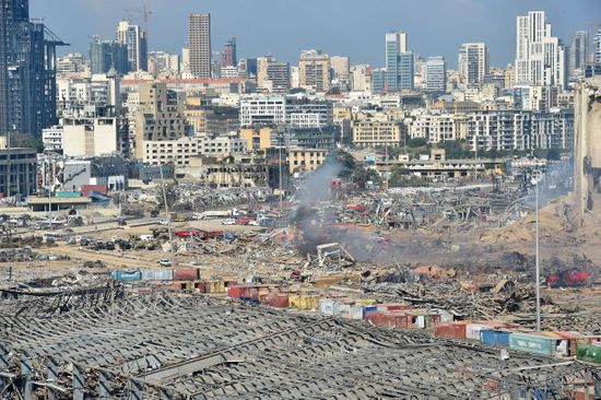 General View Destroyed Port Aftermath Massive Editorial Stock Photo ...