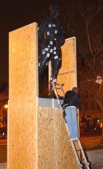 Statue General Smuts Defaced Parliament Square Editorial Stock Photo ...
