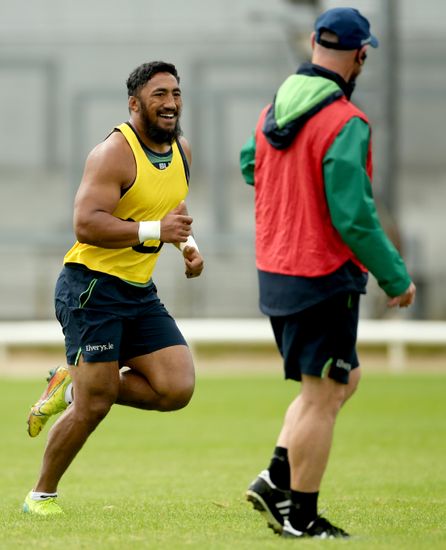 Bundee Aki Back Coach Nigel Carolan Editorial Stock Photo - Stock Image ...