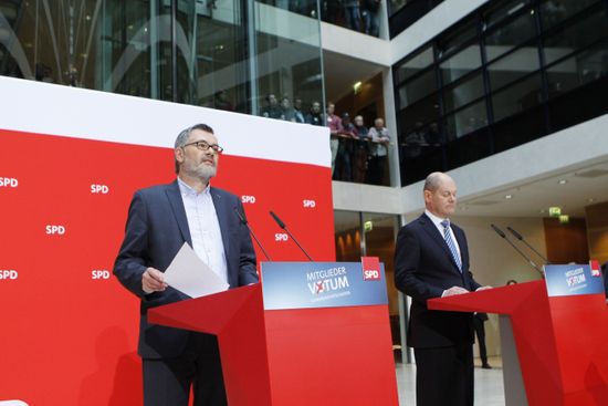 Berlin Majority Spd Members Have Approved Editorial Stock Photo - Stock ...