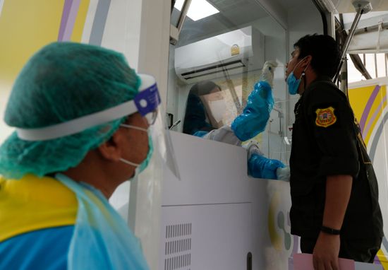 Thai Rescue Volunteer Undergoes Covid19 Swab Editorial Stock Photo ...
