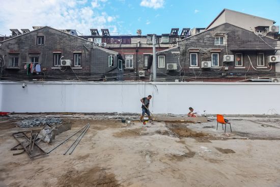 People Work Construction Site Expansion Project Editorial Stock Photo ...