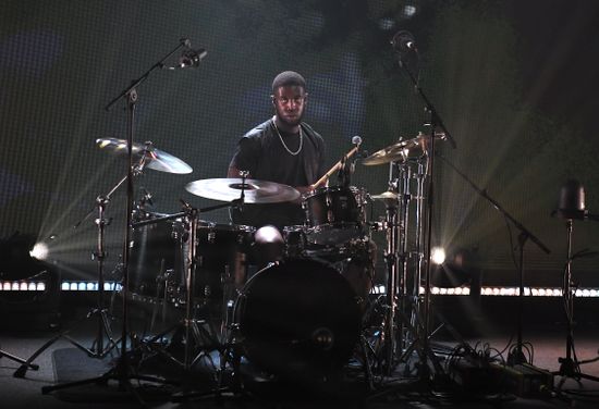 Femi Koleoso Tony Allen Tribute Performance Editorial Stock Photo ...