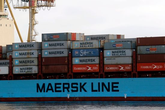 Container Ship Vilnia Maersk Maersk Line Editorial Stock Photo - Stock Image | Shutterstock