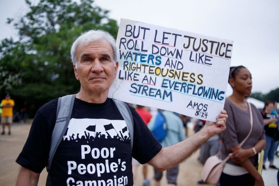 Attendees Gather Stand Against Poverty Rally Editorial Stock Photo ...
