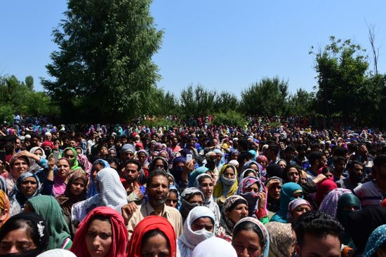 People Watch Funeral Slain Rebel Commander Editorial Stock Photo ...