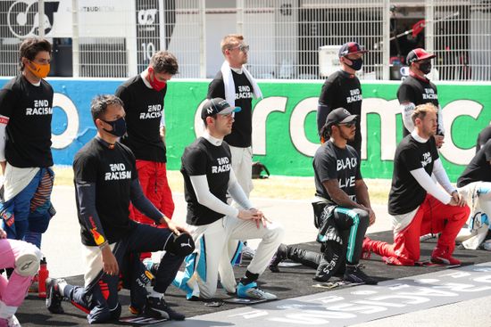 Formula One Drivers Take Knee Wear Editorial Stock Photo - Stock Image ...