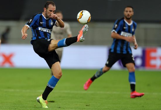 Diego Godin Inter Action During Uefa Editorial Stock Photo - Stock ...