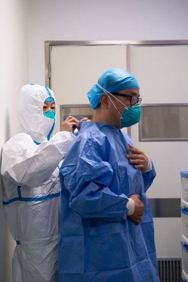 Tong Zhaohui Puts On Protective Gear Editorial Stock Photo - Stock ...