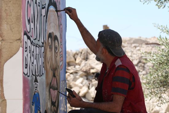 Two Painters Aziz Al Asmar Anis Editorial Stock Photo - Stock Image ...