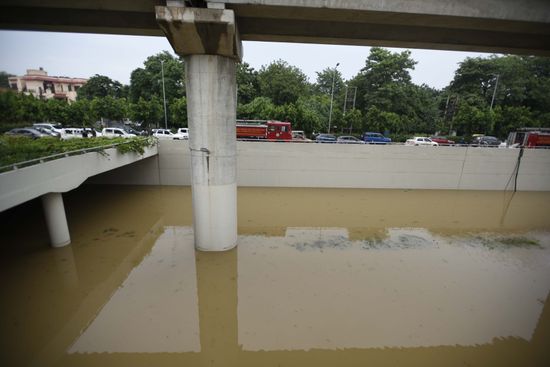 Water Logging Golf Course Road Underpass Editorial Stock Photo - Stock ...