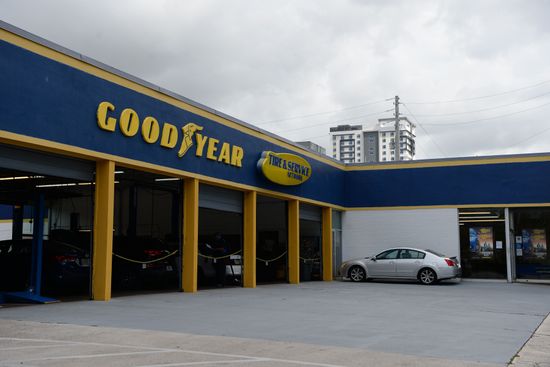 General View Goodyear Tire Service Center Editorial Stock Photo - Stock ...