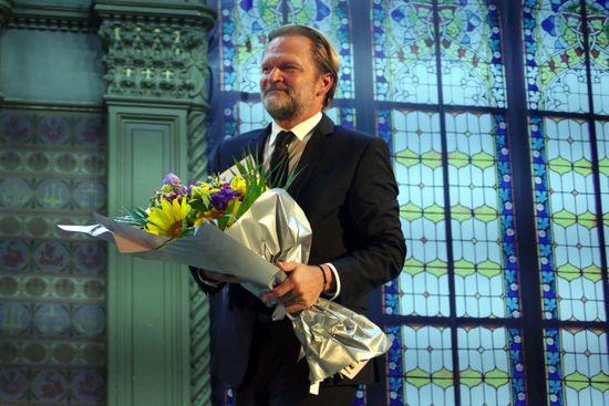 Pianist Sebastian Knauer Holds Bouquet On Editorial Stock Photo - Stock ...