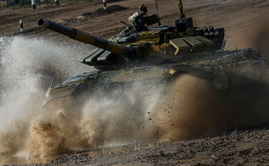 Serbian T72b3 Battle Tank Competes Individual Editorial Stock Photo ...