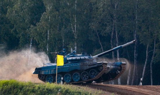 Belarusian T72b3 Battle Tank Competes Individual Editorial Stock Photo ...