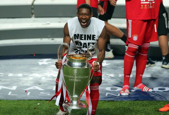 David Alaba Fc Bayern Celebrates Trophy Editorial Stock Photo - Stock ...