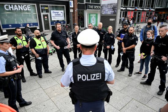 Police Public Order Officers Gather They Editorial Stock Photo - Stock ...