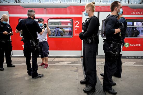 Police Public Order Officers Control Train Editorial Stock Photo ...