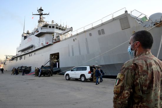 Italian Military Ship San Giusto Seen Editorial Stock Photo - Stock ...