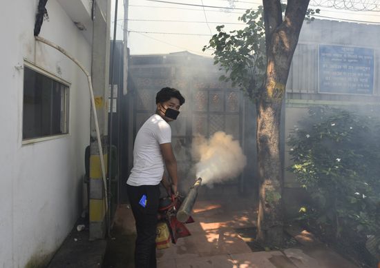 Mcd Worker Fumigating Area During Launch Editorial Stock Photo - Stock ...