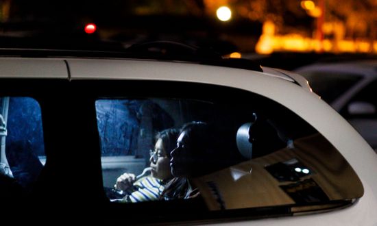 People Their Cars Watch Pixar Movie Editorial Stock Photo - Stock Image ...