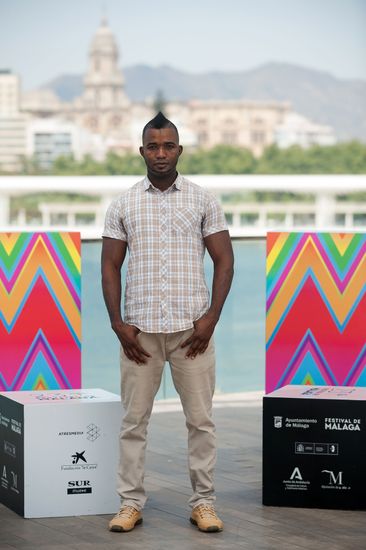 Subsaharan Spanish Actor Zidane Barry Poses Editorial Stock Photo ...