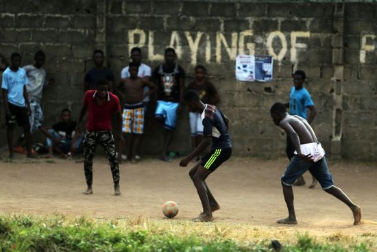 Boys Play Soccer Dusty Field Abule Editorial Stock Photo - Stock Image ...