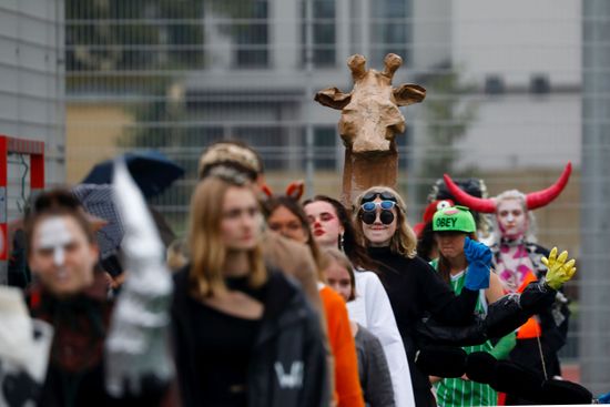 Young Artists Take Part Party Animals Editorial Stock Photo - Stock ...