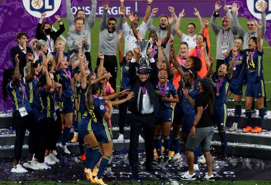 Olympique Lyons Players Celebrate Trophy After Editorial Stock Photo ...