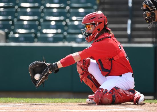 Winnipeg Goldeyes Catcher John Nester 17 Editorial Stock Photo - Stock ...