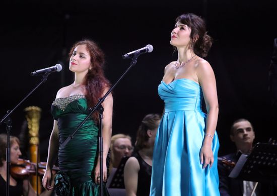 Opera Singers Valentyna Pluzhnikova L Olga Editorial Stock Photo ...