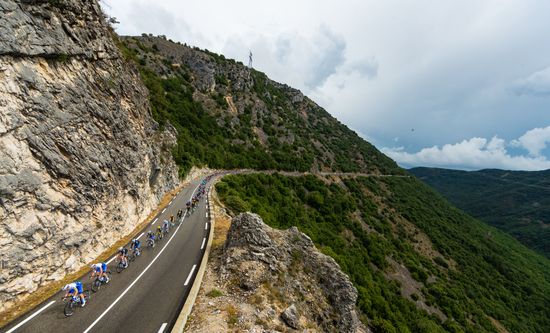 Peloton Action Led By Deceuninckquickstep Editorial Stock Photo - Stock ...