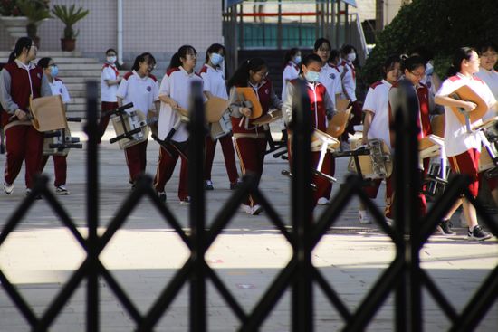Students Carry Chairs School Beijing China Editorial Stock Photo ...