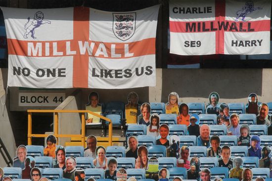 General View Millwall Banners Stand By Editorial Stock Photo - Stock ...