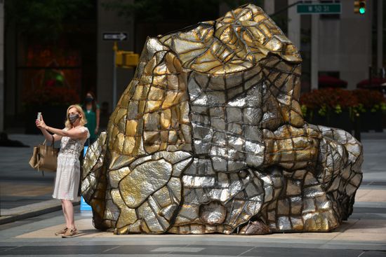 Beatriz Cortez Glacial Erratic On Display Editorial Stock Photo - Stock ...