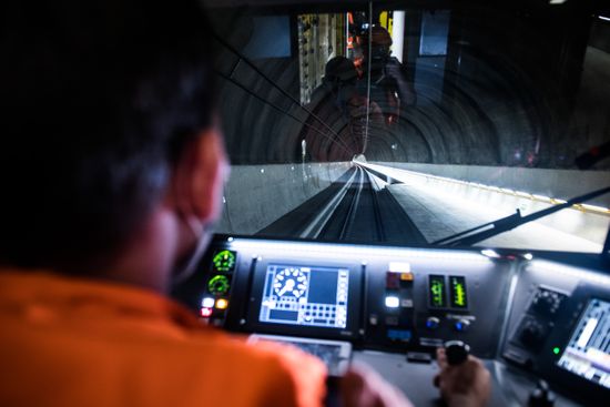 Drivers Compartment Locomotive During Test Drive Editorial Stock Photo ...