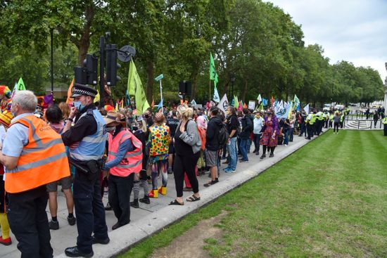 Protesters Seen Outside Hm Treasury Buildings Editorial Stock Photo ...