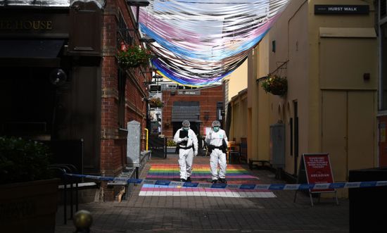 Forensics Gather Evidence Inside Cordon Near Editorial Stock Photo ...