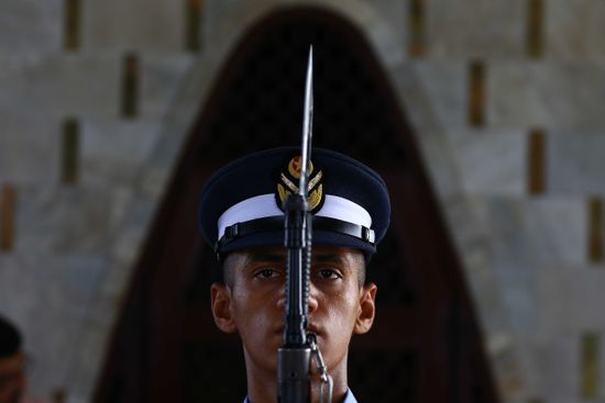 Pakistan Air Force Cadet Stands Attention Editorial Stock Photo - Stock ...