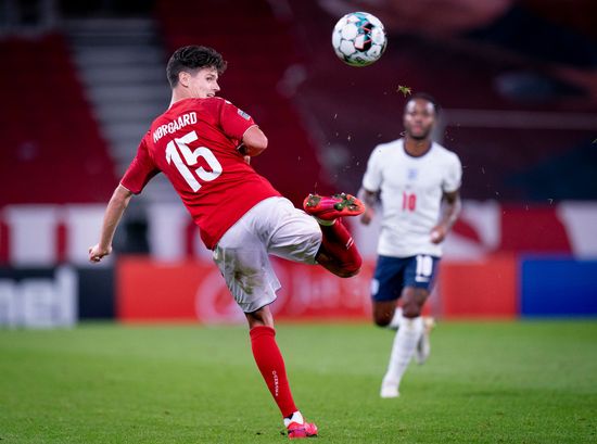 Denmarks Christian Noergaard Action During Uefa Editorial Stock Photo ...