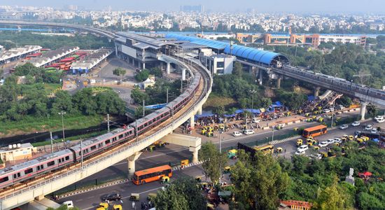 Aerial View Metro Trains Operation Seen Editorial Stock Photo - Stock ...