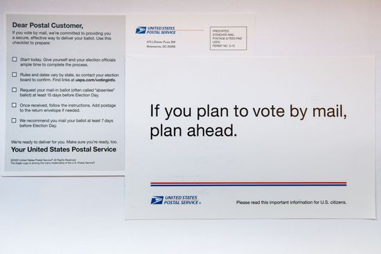 United States Postal Service Preelection Checklist Editorial Stock ...