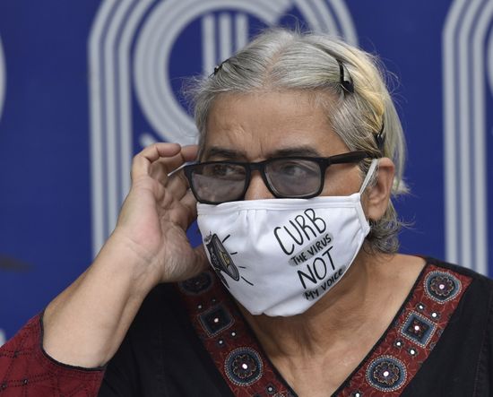 Woman Activist Shabnam Hashmi Launch Hum Editorial Stock Photo - Stock ...